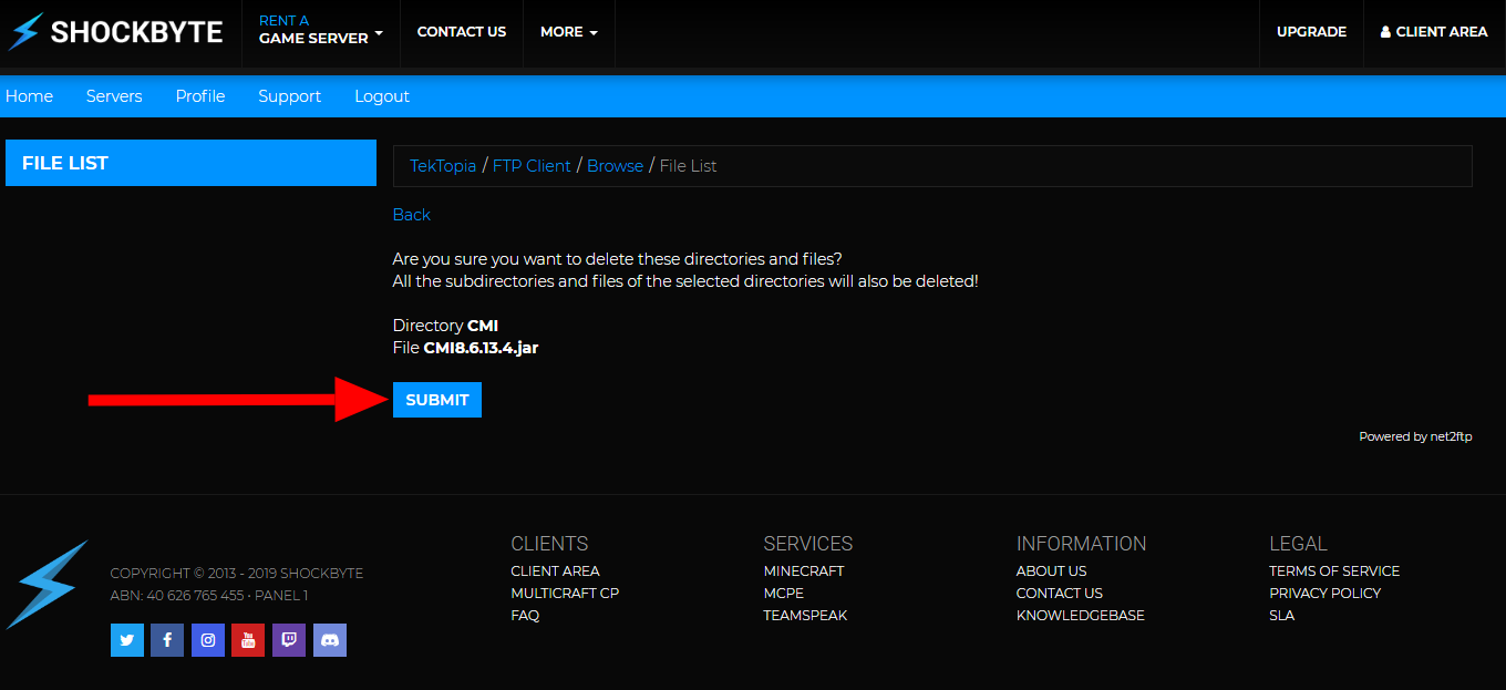 How to Uninstall Plugins on Your Minecraft Server - Knowledgebase - Shockbyte